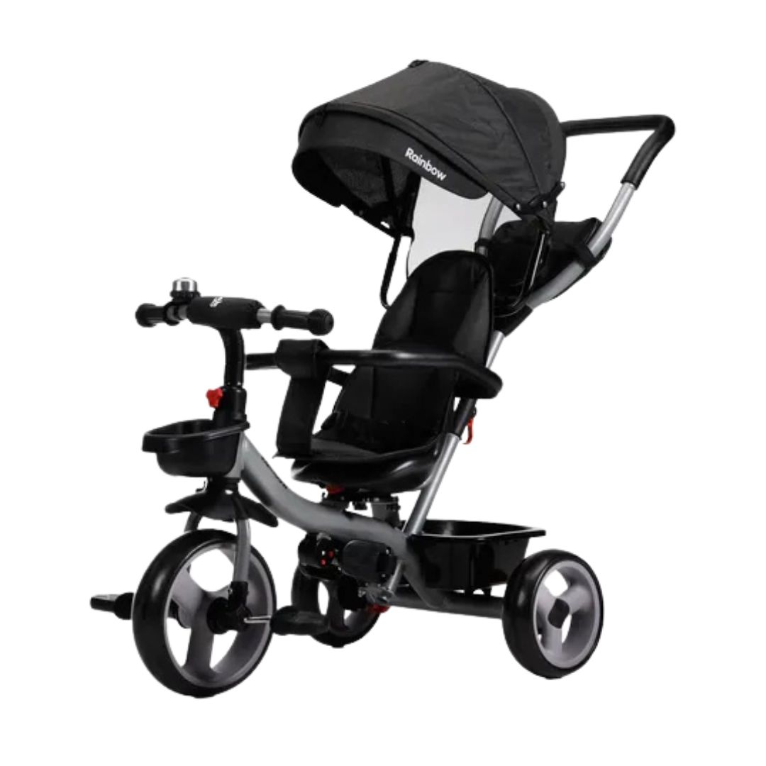 TRICICLO SAFIR PLUS NEGRO RAINBOW 2014 - SELEX HOGAR